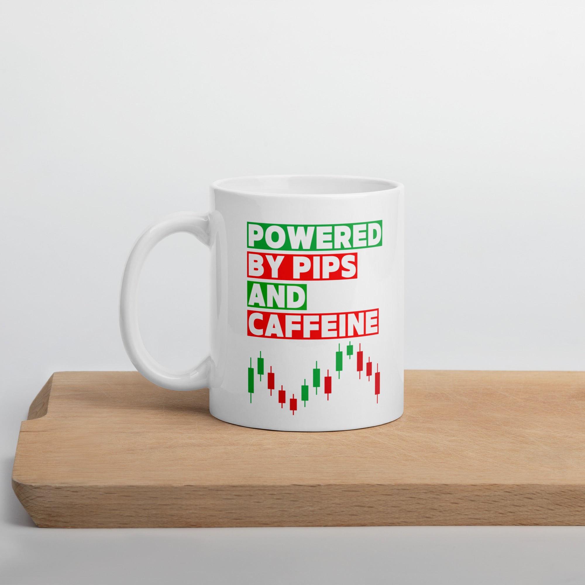 Forex Trader Coffee Mug Powered by Pips and Caffeine – J and p hats