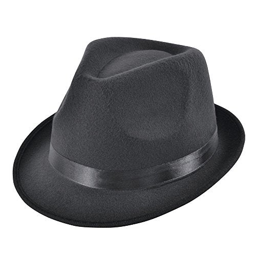 Black Deluxe Blues Style Hat, 1 Pc. - Vintage & Stylish Design, Perfec ...